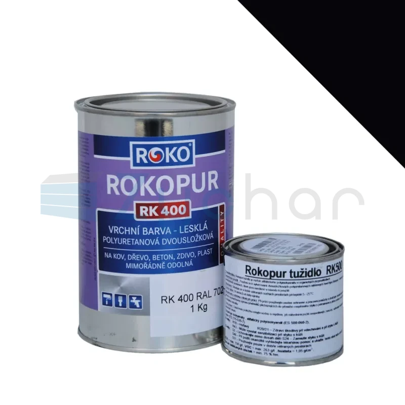 Polyurethan-Lack 1 kg RAL 9005 (SCHWARZ)